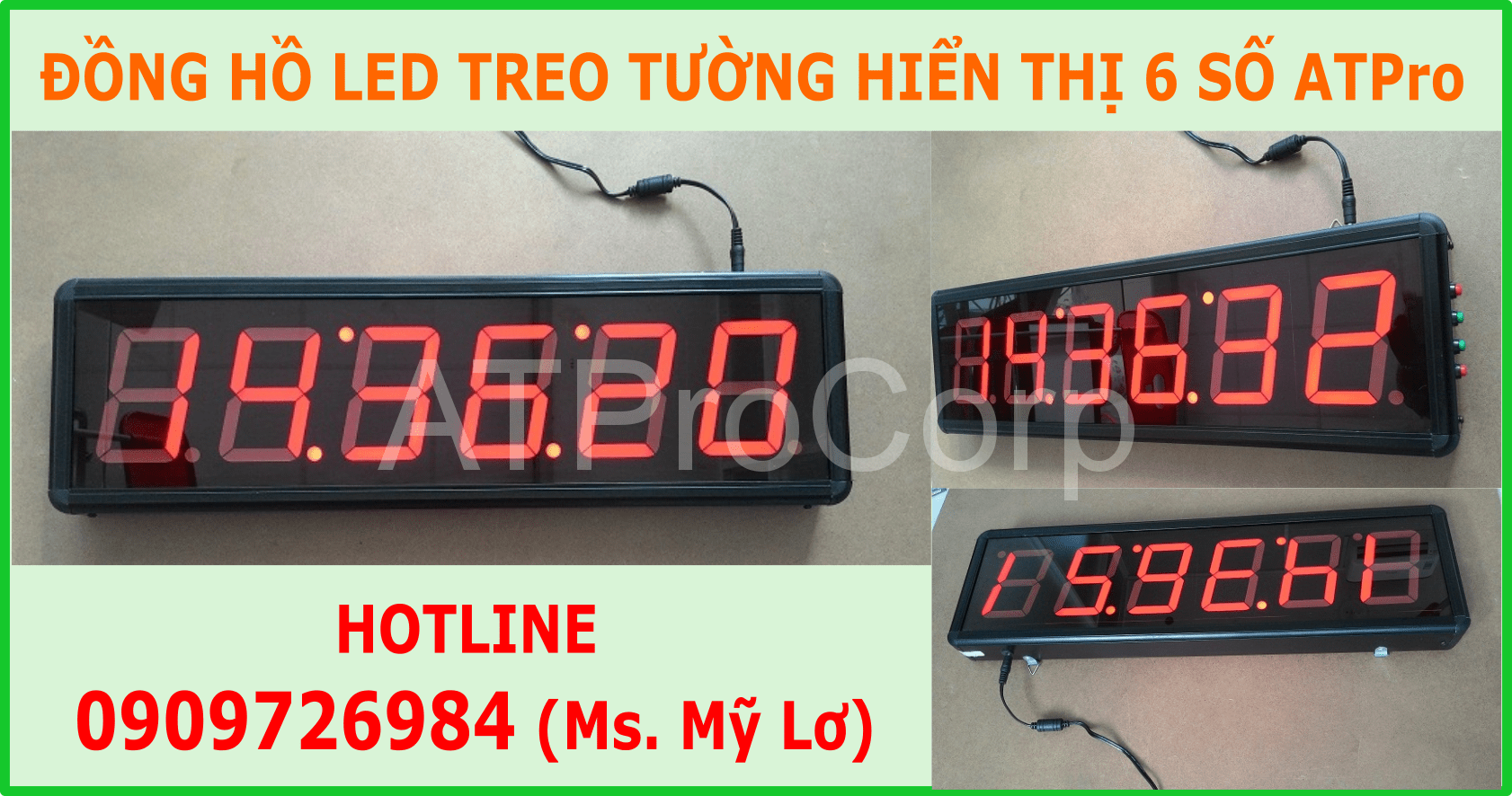 Dong Ho Led Treo Tuong đồng Hồ Led Treo Tường đồng Hồ Led Treo Tường 6 Số đồng Hồ điện Tử